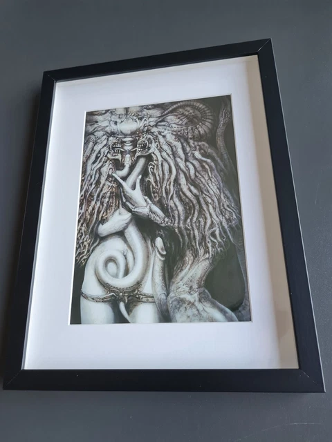 HR GIGER ALIEN Xenomorph Facehugger Necronomicon Bild Kunstdruck Poster ...