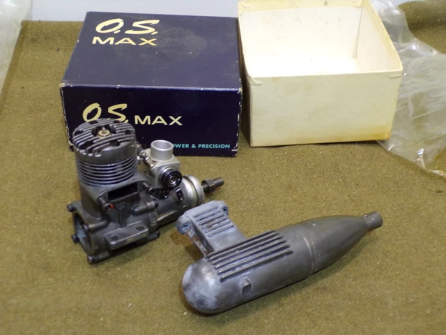 MOTEUR THERMIQUE RC aéromodélisme ancien OS MAX 40 plane model engine ...