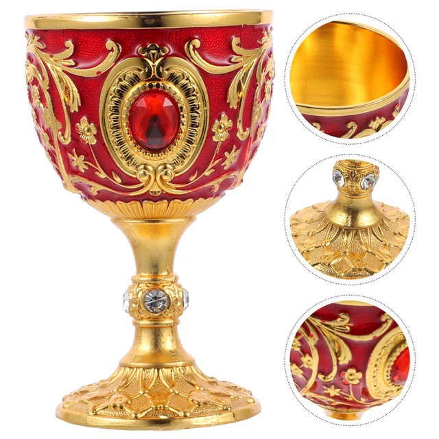 BICCHIERE DA VINO bicchieri rame calice altare sacro calice medievale ...