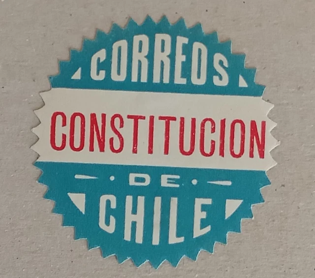 CHILE 1915 – Official – Sawtooth seal – CONSTITUCION – CO 20 – blue ...