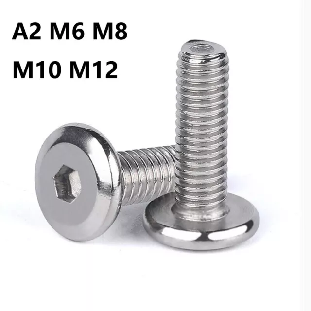 M6 M8 M10 M12 Furniture Connector Bolts Hex Socket Flat Head Allen Screws $6.91 - PicClick AU