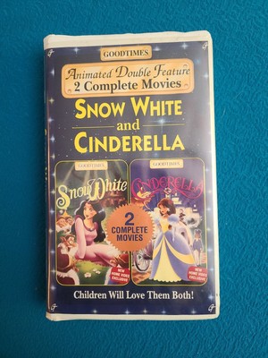 RARE VHS~ GOODTIMES Double Feature: Snow White and Cinderella ~Animated ...