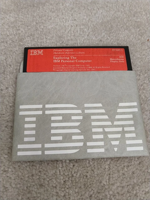 IBM EXPLORING THE Personal Computer Version 1.00 1983 5.25 floppy disk ...