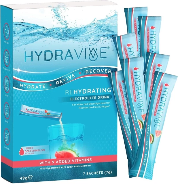 HYDRAVIVE® REHYDRATION ELECTROLYTES Powder - High Strength Vitamin C 7 ...
