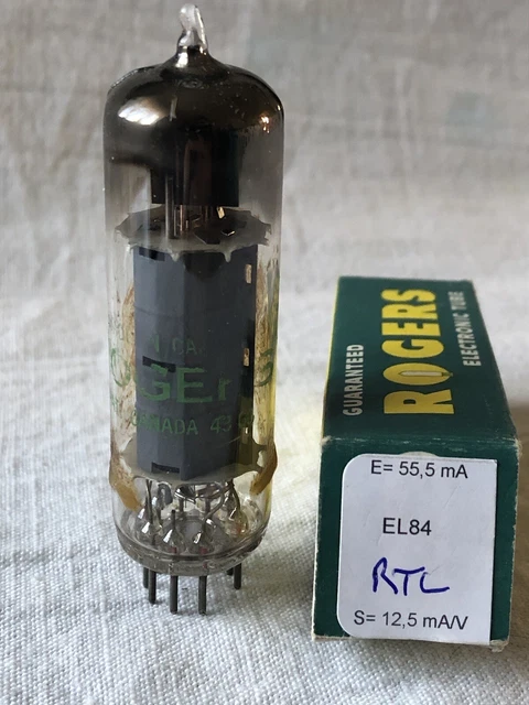 EL84 6BQ5 RTC Radiotechnique early Vacuum Tube, lampe, Röhre, Valve. NOS NIB EUR 44,90 - PicClick FR