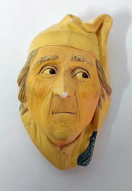 VINTAGE CHARES DICKENS Scrooge Bossons Head Wall Plaque, 1981 ...