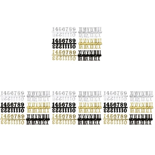 24 PCS CLOCK Arabic Number Clock Replacement Numerals Clock Roman ...