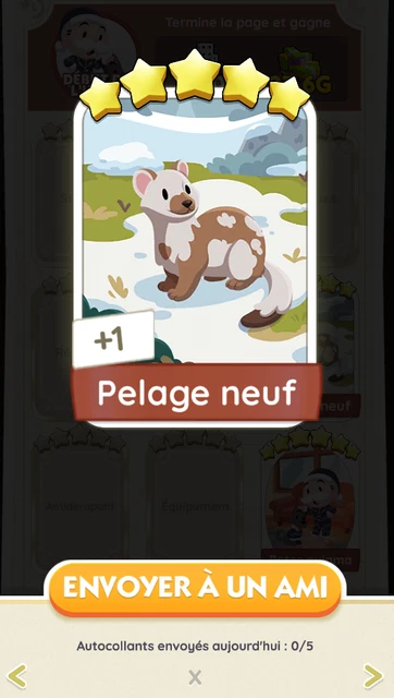 CARTE MONOPOLY GO 🌟 5 Étoiles 🌟 Pelage neuf EUR 3,90 - PicClick FR