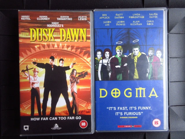FROM DUSK TILL Dawn & Dogma VHS Video Cassette - Cert 15 / 18 £3.75 - PicClick UK
