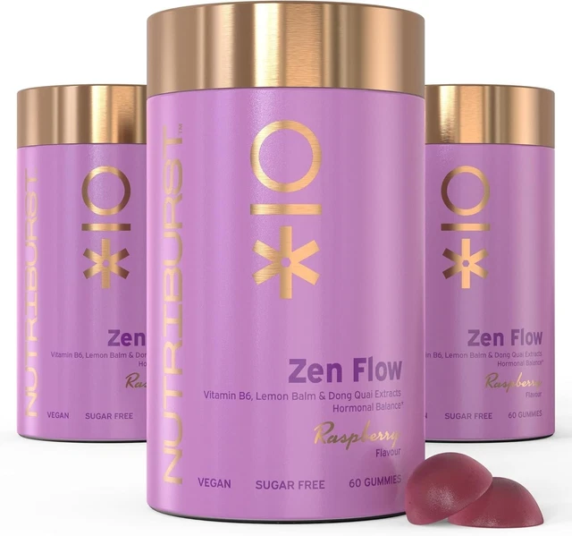 NUTRIBURST - ZENFLOW Multipack - Female Focused Formula - Vitamin B6 ...