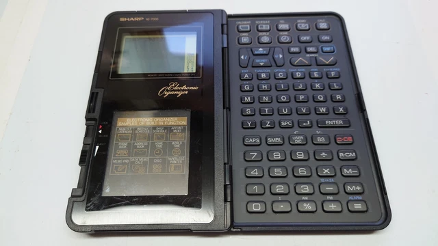 VINTAGE 1990S SHARP IQ-7000 PDA Electronic Organizer with New Batteries ...