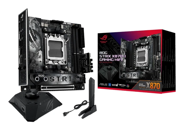 ASUS ROG STRIX X870-I GAMING WIFI AMD X870 Socket AM5 mini ITX £470.21 ...