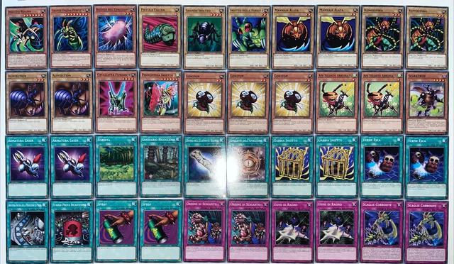 YU-GI-OH! DECK INSETTO REGINA FALENA PERFETTA [40 Carte] Pronto al ...