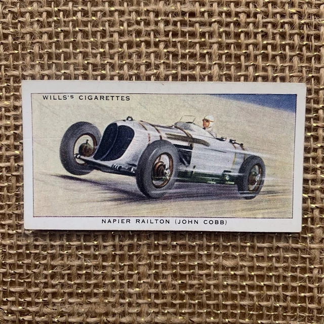 NAPIER RAILTON CAR John Cobb Speed Series #19 1938 Wills Cigarette ...