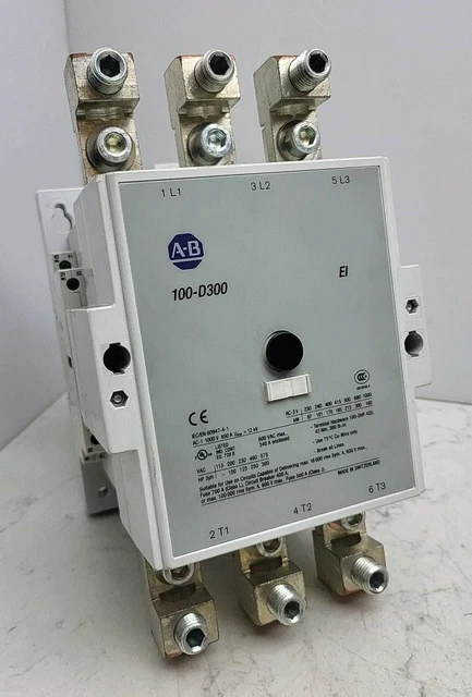 ALLEN BRADLEY 100-D300 Contactor 3 Phase 3 Pole 24 Vdc For Control ...