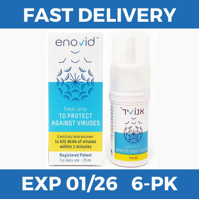SPRAY NASAL ANTI-OXYDE nitrique viral 6 pièces ENOVID Jan 2026 SaNotize ...