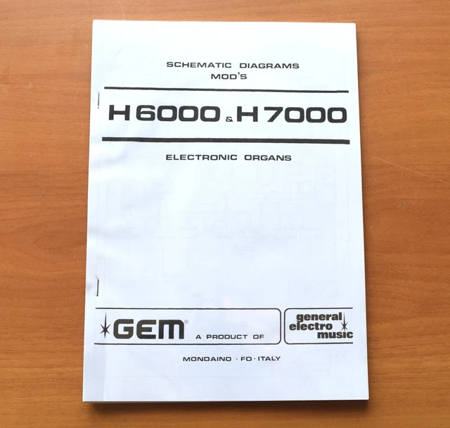 GEM H6000 H7000 Service Manual Schematic Diagrams Schaltplan Schema ...