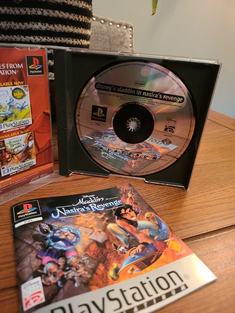 PS1 DISNEY'S ALADDIN in Nasiras Revenge PlayStation Rare Platinum. Free ...