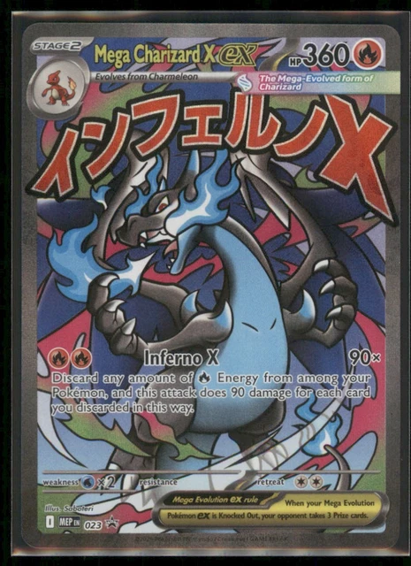 2025 MEGA EVOLUTION Mega Charizard X ex Promo #023 £0.01 - PicClick UK