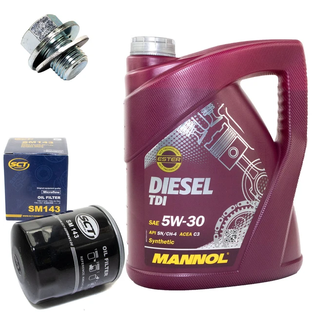 HUILE MOTEUR KIT 5W-30 5 Litre + Filtre à Sm 143 + Hélice pour Toyota ...