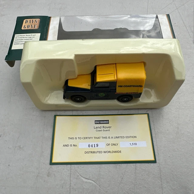 DAYS GONE DIECAST DG166003 Land Rover HM Coast Guard 2005 Corgi ...