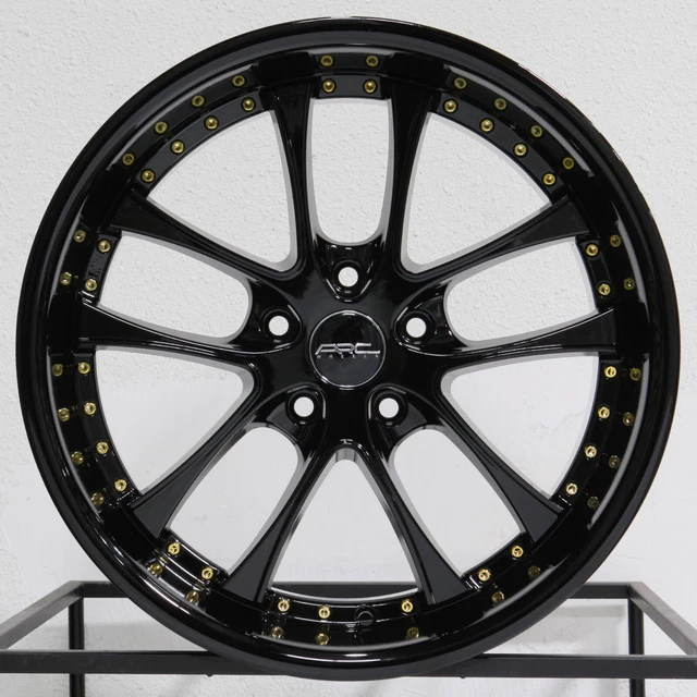 4-NEW 18& ARC AR5 Wheels 18x8.5/18x9.5 5x120 35/30 Black Staggered Rims ...