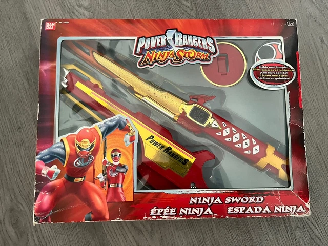 POWER RANGERS NINJA Storm Gun Blaster Samurai Sword Bandai 2003 ...