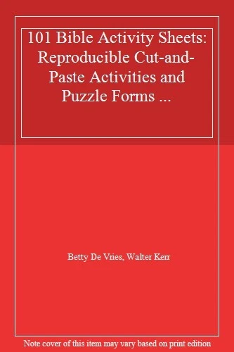 101 BIBLE ACTIVITY Sheets: Reproducible Cut-and-Paste Activities £17.45 ...