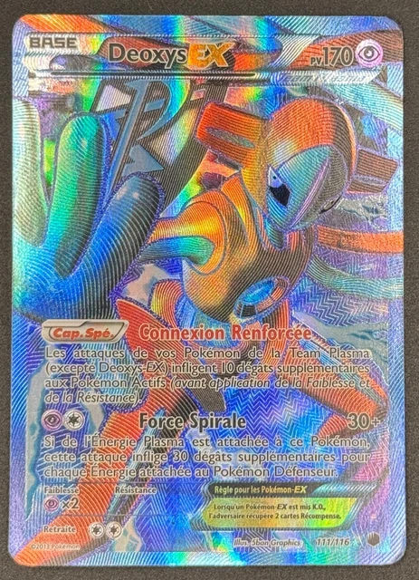 POKEMON DEOXYS EX 111/116 Card 🇫🇷 Fr 🇫🇷 Plasma Glaciation £0.87 ...