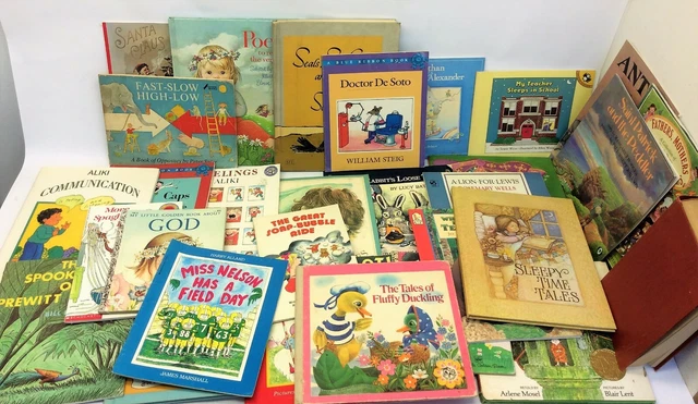 MIXED VINTAGE LOT Used Childrens Kids Books Hardcovers Paperbacks ...