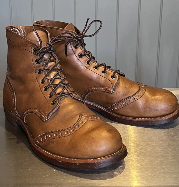 RARE! RED WING Heritage 8128 Iron Ranger Brogue Work Boots UK 11 US 12 ...