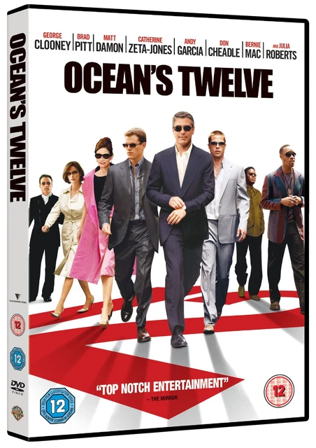 OCEAN'S TWELVE (DVD) Andy Garcia Bernie Mac Brad Pitt Carl Reiner Casey ...