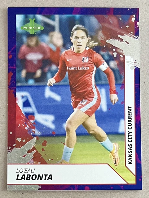 CARTE PARALLÈLE VIOLETTE Lo'eau Labonta 2024 Parkside NWSL NWSL #82/10 ACTUELLE EUR 89,52 ...