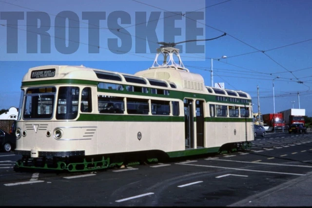35MM SLIDE BLACKPOOL Transport Single Decker Tram Strassenbahn 2004 Original £4.99 - PicClick UK