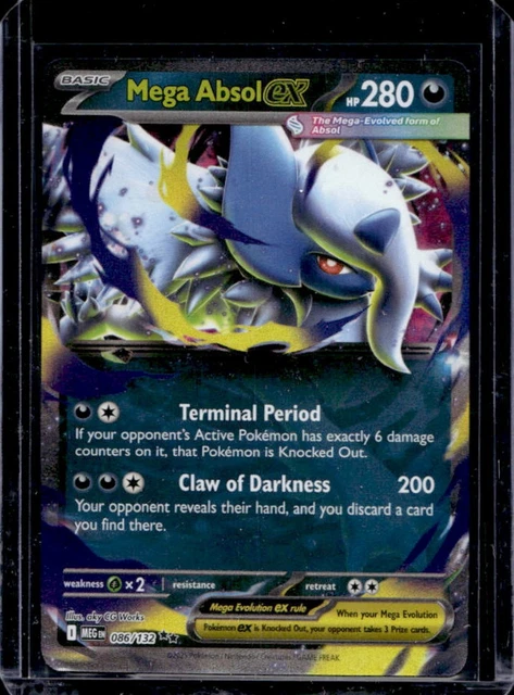 2025 POKEMON MEGA Evolution Absol ex Double Rare #086/132 £0.74 ...