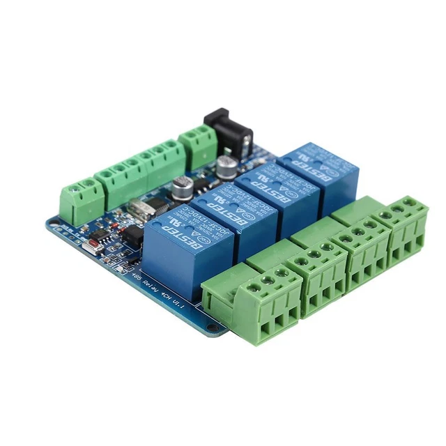 Modbus Rtu 4 Way Relay Module Ttl Rs485 Interface Communication With