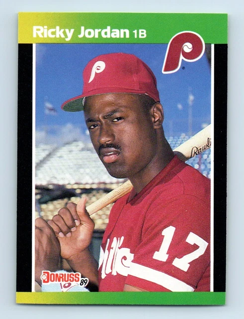 1989 DONRUSS BASEBALL'S Best Ricky Jordan Philadelphia Phillies #103 ...