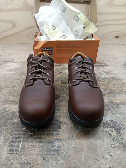 TIMBERLANDPRO TITAN OXFORD Alloy Safety Toe Work Shoes Mens 10wBrown ...