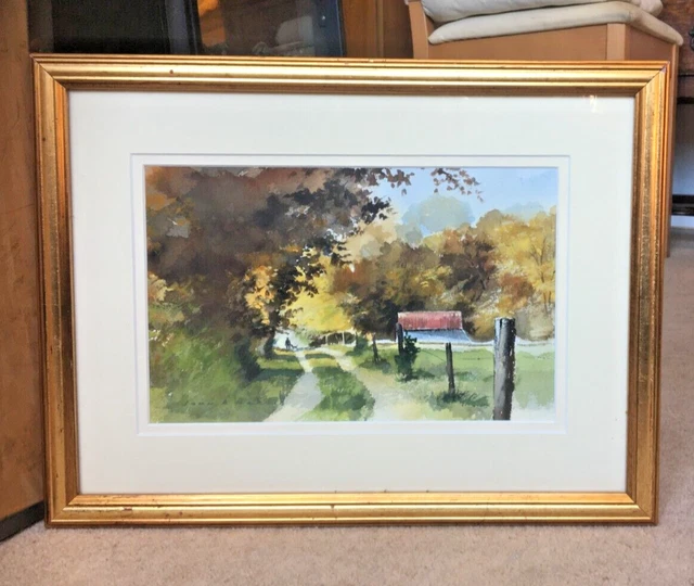 &JOHN R. HARRIS& SIGNED & FRAMED WATERCOLOUR PAINTING (41.5/31.5cm) £49 ...