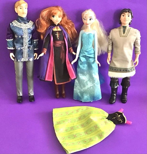 DISNEY FROZEN DOLLS Lot Anna Elsa King Agnarr & Ryder Assorted Hasbro ...