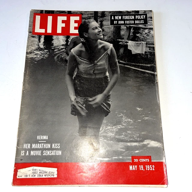 1952 MAY 19 LIFE MAGAZINE - KERIMA MARATHON KISS - BEAUTIFUL Sexy FRONT ...