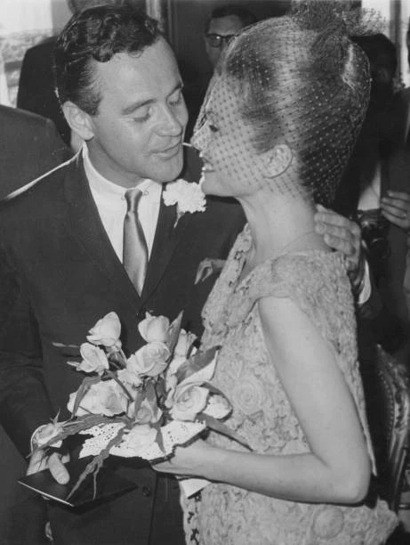 AMERICAN ACTOR JACK Lemmon marries actress Felicia Farr a civil- 1962 ...