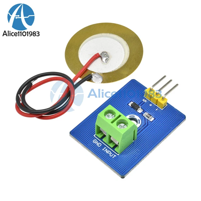 ANALOG PIEZOELECTRICITY CERAMIC Piezo Vibration Sensor DIY for Arduino ...