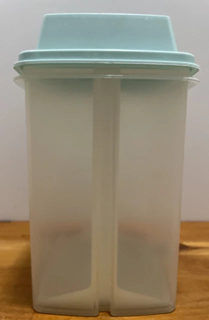 VINTAGE TUPPERWARE Pickle Keeper + Lifter Large Sheer Blue Aqua Lid ...