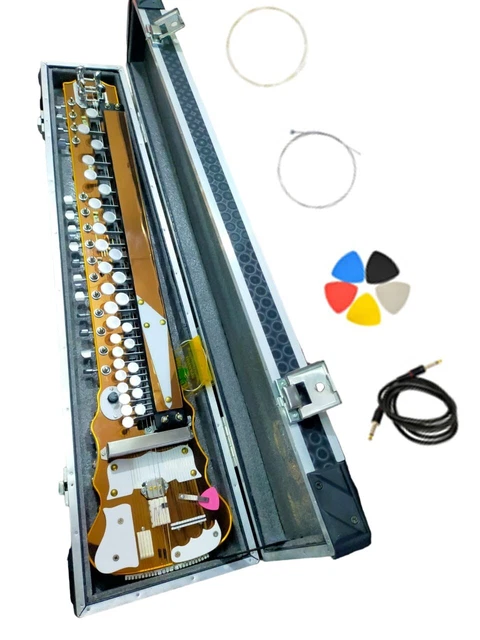 BANJO BULBUL TARANG Indian Electric Benjo with Protective Strings Picks ...