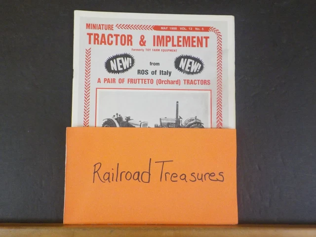 MINIATURE TRACTOR & Implement Vol 12 #5 May 1988 Tru-Scale Trailer £5. ...