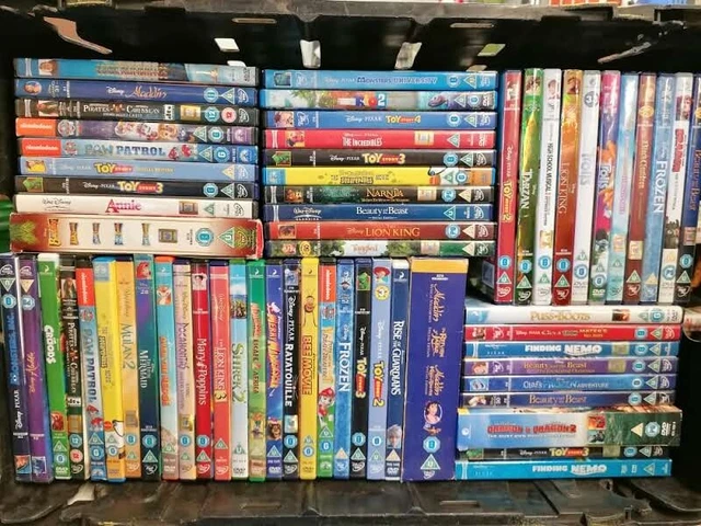 CHILDRENS KIDS FAMILY DVDs Disney Pixar Nickelodeon Dreamworks Lot ...
