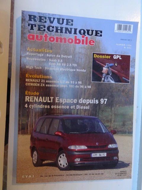REVUE TECHNIQUE AUTO RENAULT Espace depuis 97 4cyl essence et diesel ...