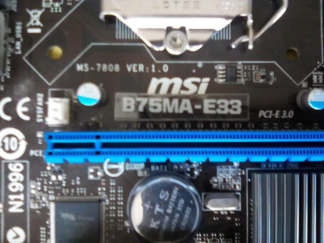 MSI B75MA-E33 SOCKET 1155 + CPU i5 £43.75 - PicClick UK