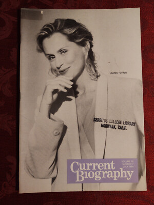 CURRENT BIOGRAPHY MAGAZINE July 1994 Lauren Hutton Kirstie Alley Temple ...